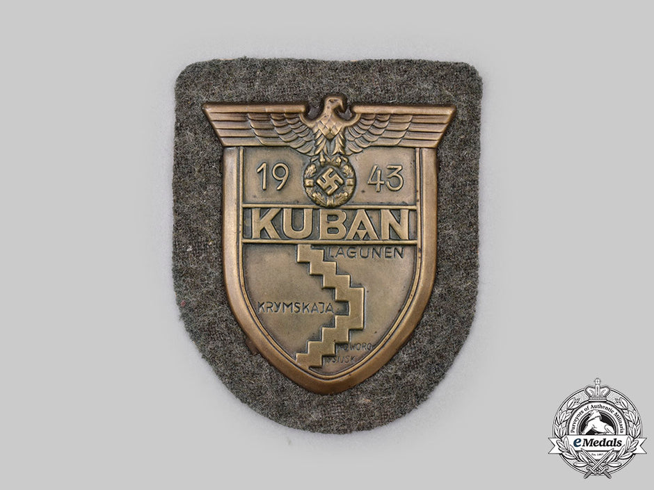 Europe-Germany-Third Reich Army Badges-Campaign Shields-Kuban Shield ...
