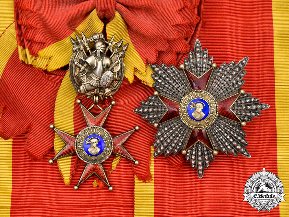 Vatican. An Equestrian Order Of St. Gregory The Great, I Class Grand C ...
