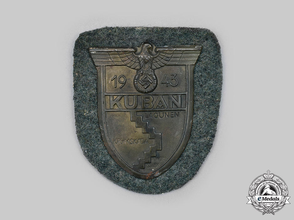 Europe-Germany-Third Reich Army Badges-Campaign Shields-Kuban Shield ...