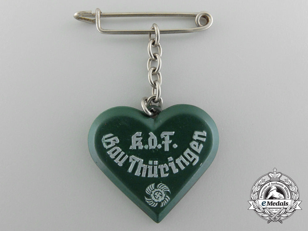 A “Strength Through Joy” District Thürigen Badge By Wernstein Jena ...