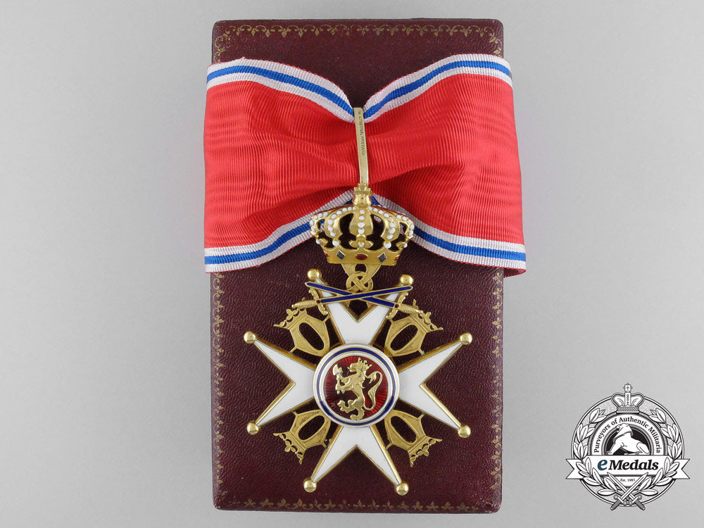 A Royal Norwegian Order Of St. Olav; Commander’s Cross With Swords In ...