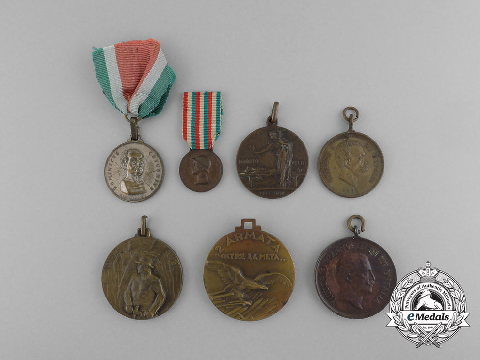 Italy, Kingdom. A Lot Of Seven First War Italian Medals And Awards ...