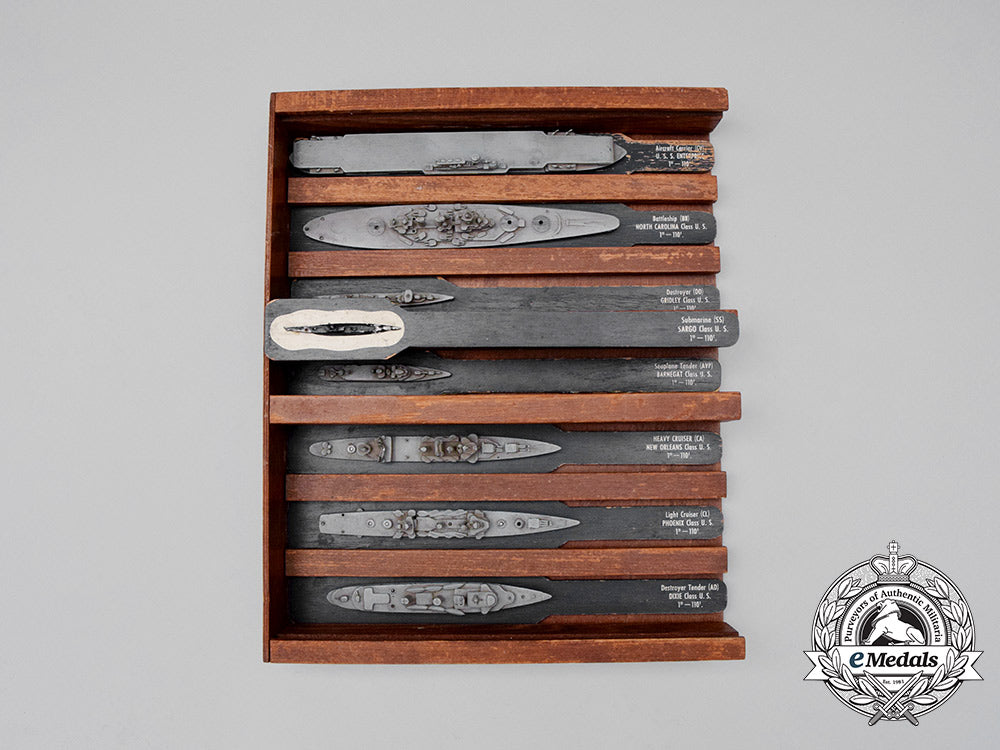 A Set Of Early Second War Comet U.s. Navy Ship Identification Models ...
