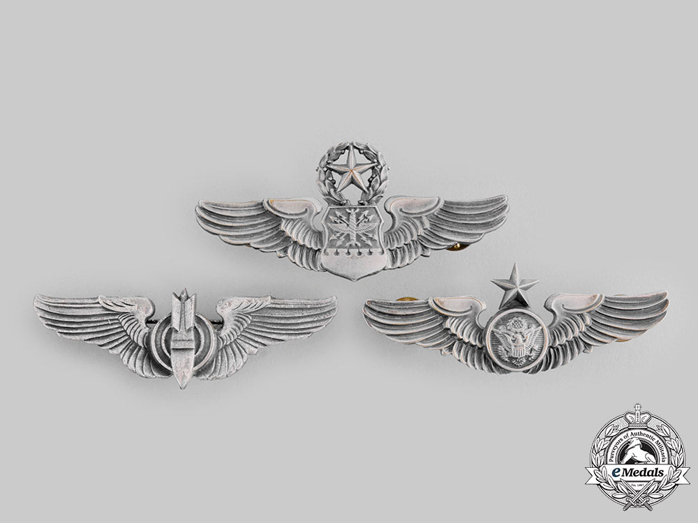 United States. Three Army Air Force/United States Air Force Badges ...
