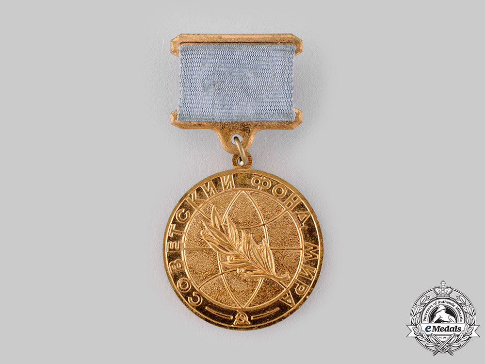 Russia, Soviet Union. A Soviet Peace Foundation Medal Of Honour – eMedals