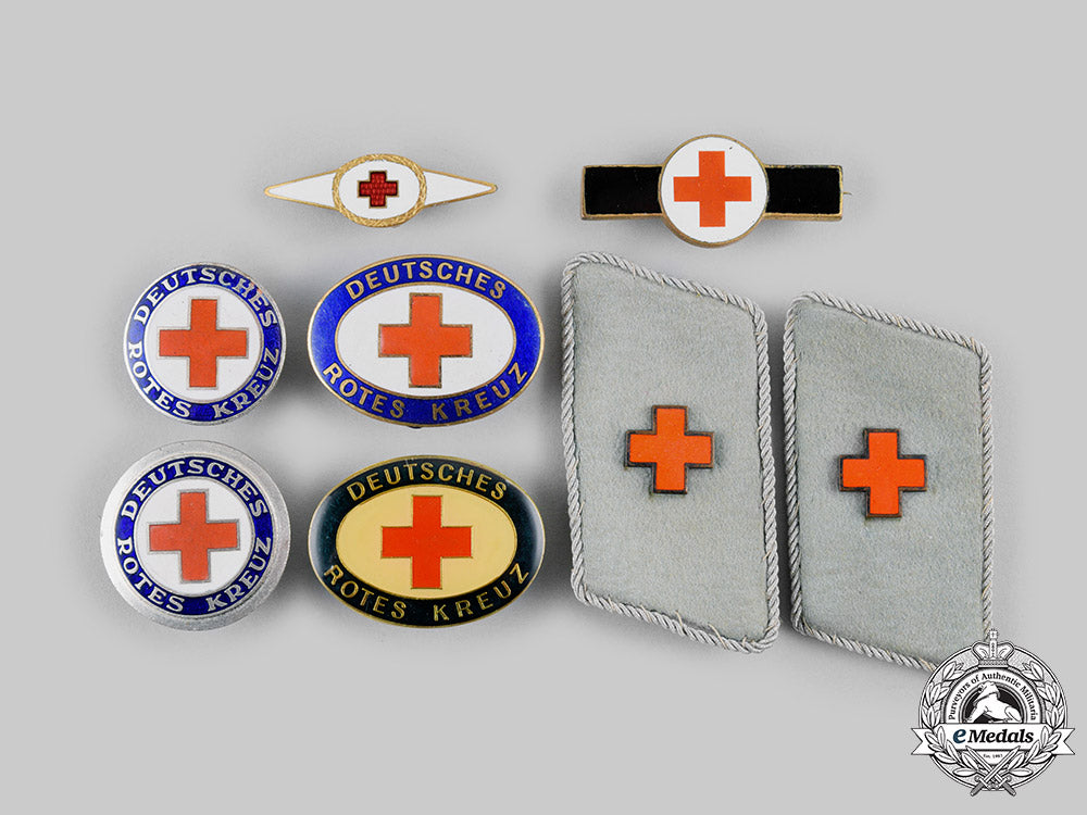 Germany, Drk. A Lot Of Red Cross Badges And Insignia – eMedals