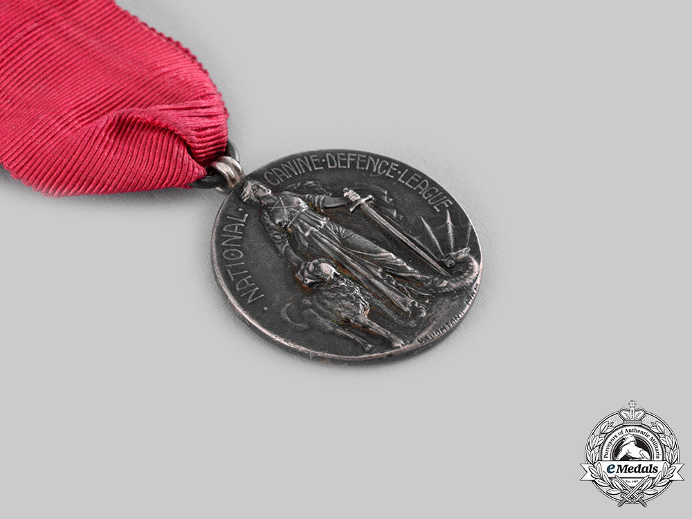 United Kingdom. A National Canine Defence League Medal, To A. Cullifor ...