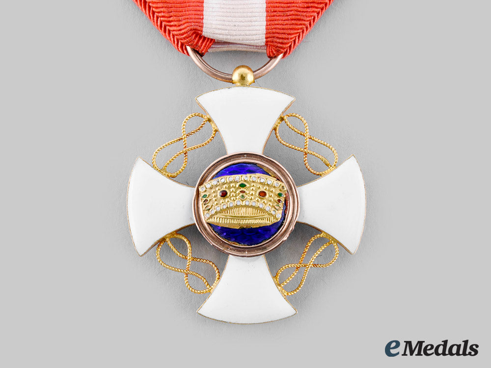 Italy, Kingdom. An Order Of The Crown Of Italy, V Class Knight Set In ...