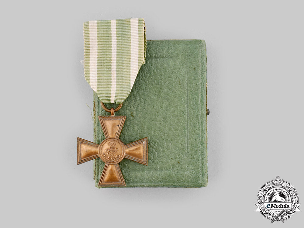 Saxony, Kingdom. An Officer’s Long Service Cross, I Class For 15 Years ...