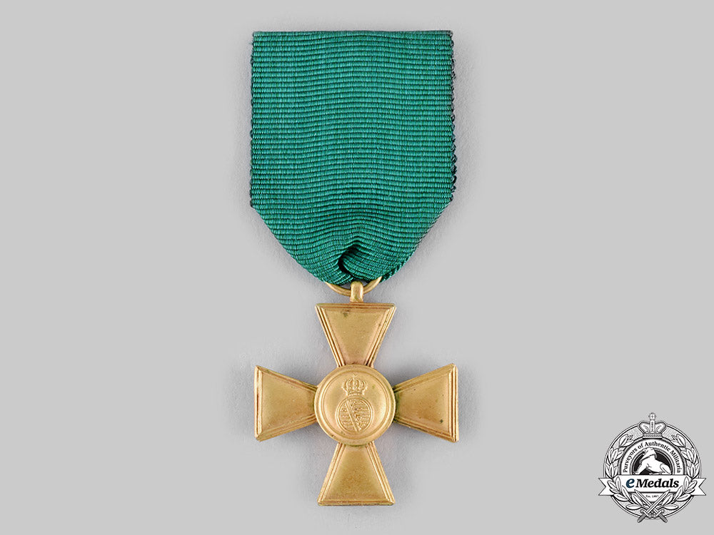 Saxon Duchies. A Rare Long Service Medal For Enlisted Personnel And No ...