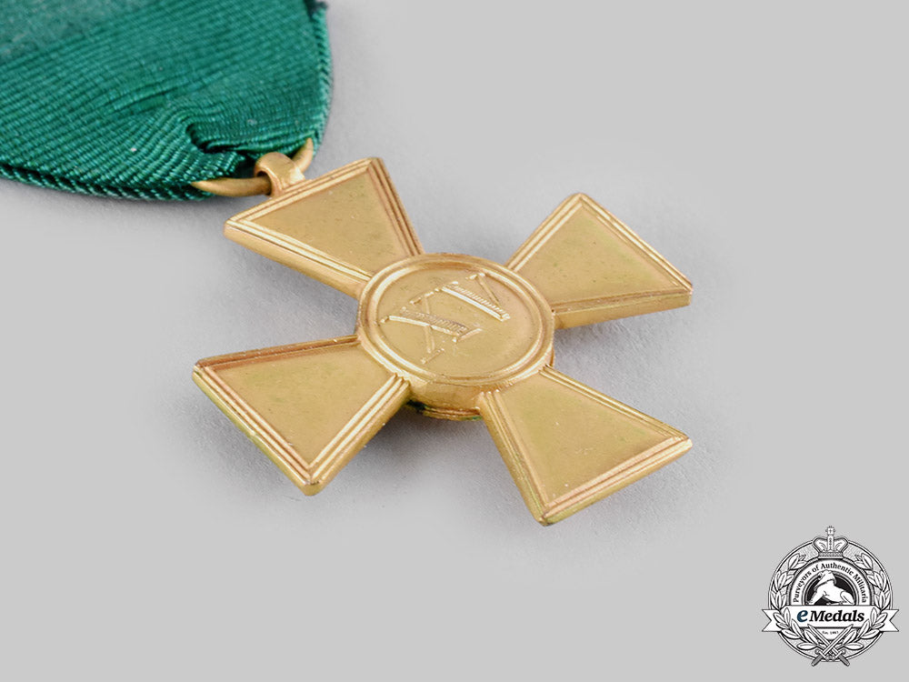 Saxon Duchies. A Rare Long Service Medal For Enlisted Personnel And No ...
