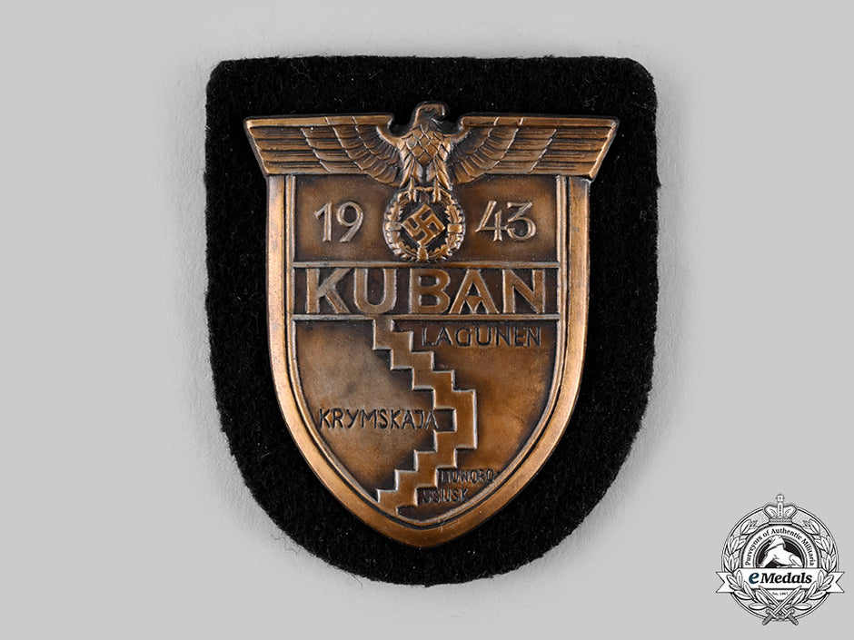 Europe-Germany-Third Reich Army Badges-Campaign Shields-Kuban Shield ...