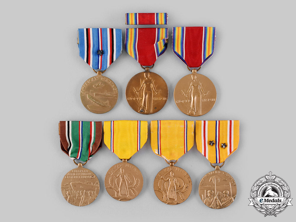 United States. A Lot Of Seven Second War Service Medals – eMedals