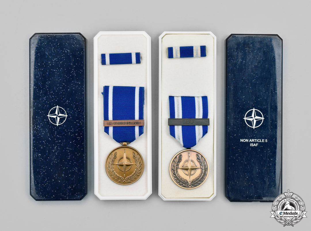 International. Two North Atlantic Treaty Organization (Nato) Medals, C – eMedals