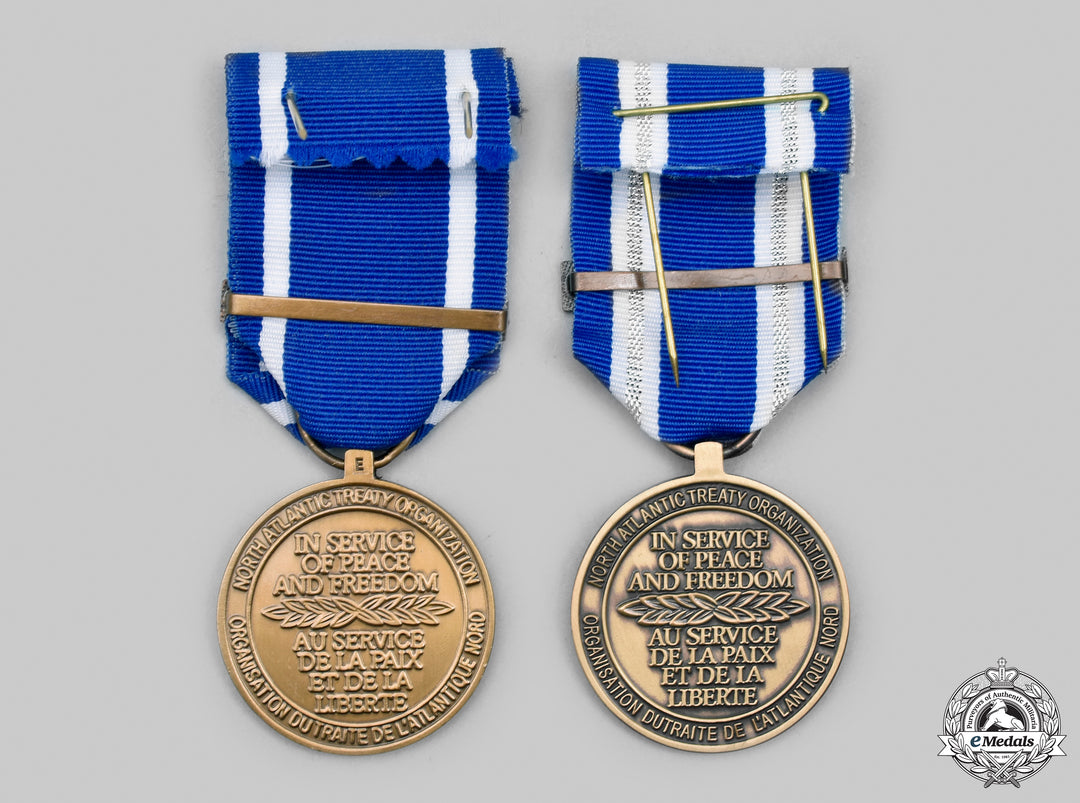 International. Two North Atlantic Treaty Organization (Nato) Medals, C – eMedals