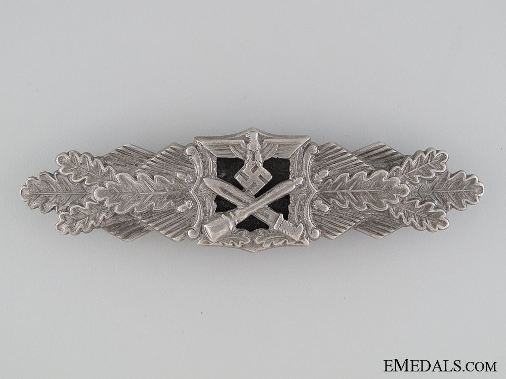 Close Combat Clasp; Silver Grade By Jfs – eMedals