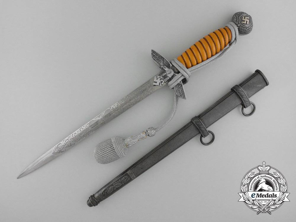 A Second Pattern Officer’s Luftwaffe Dagger By Alcoso Solingen With Ha ...