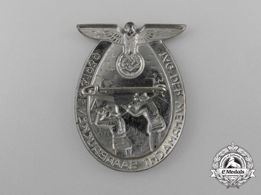 A 1939 Saarbrücken “Day Of The Wehrmacht” Celebration Badge – eMedals