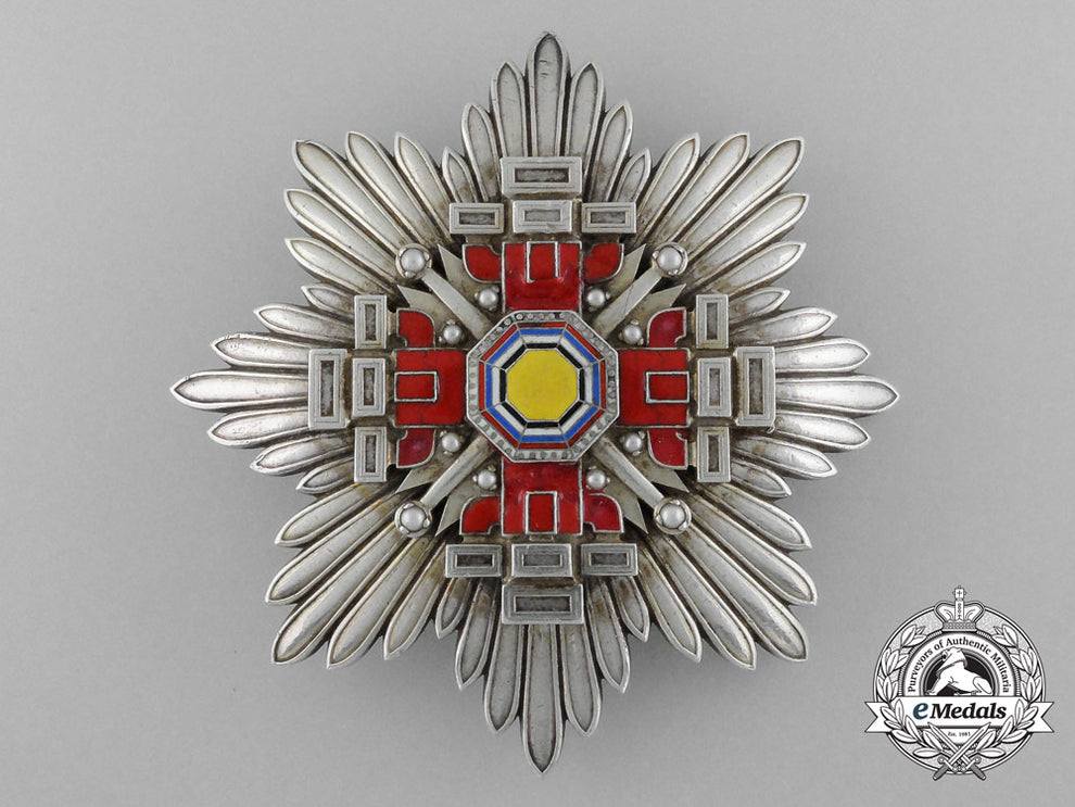 Japan, Manchukuo. An Order Of The Pillars Of The State, Ii Class Star ...