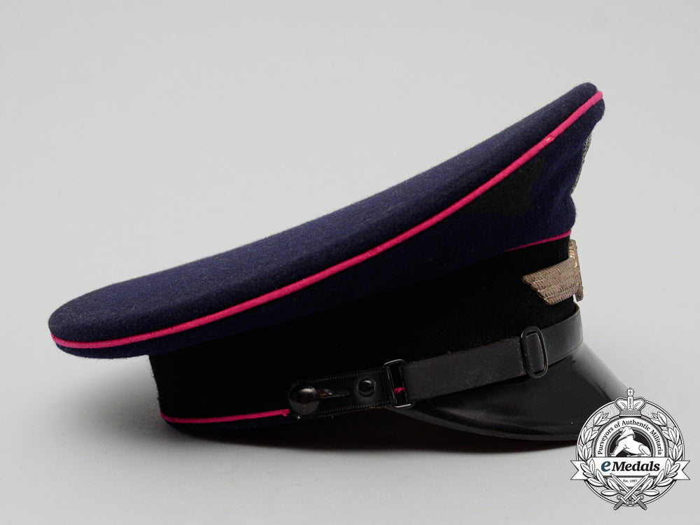 A Rare Mint Luftwaffe Nco’s Civil Fire Brigade Visor Cap By Carl Halfa ...