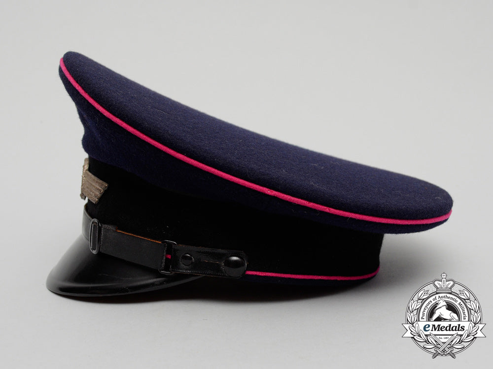 A Rare Mint Luftwaffe Nco’s Civil Fire Brigade Visor Cap By Carl Halfa ...