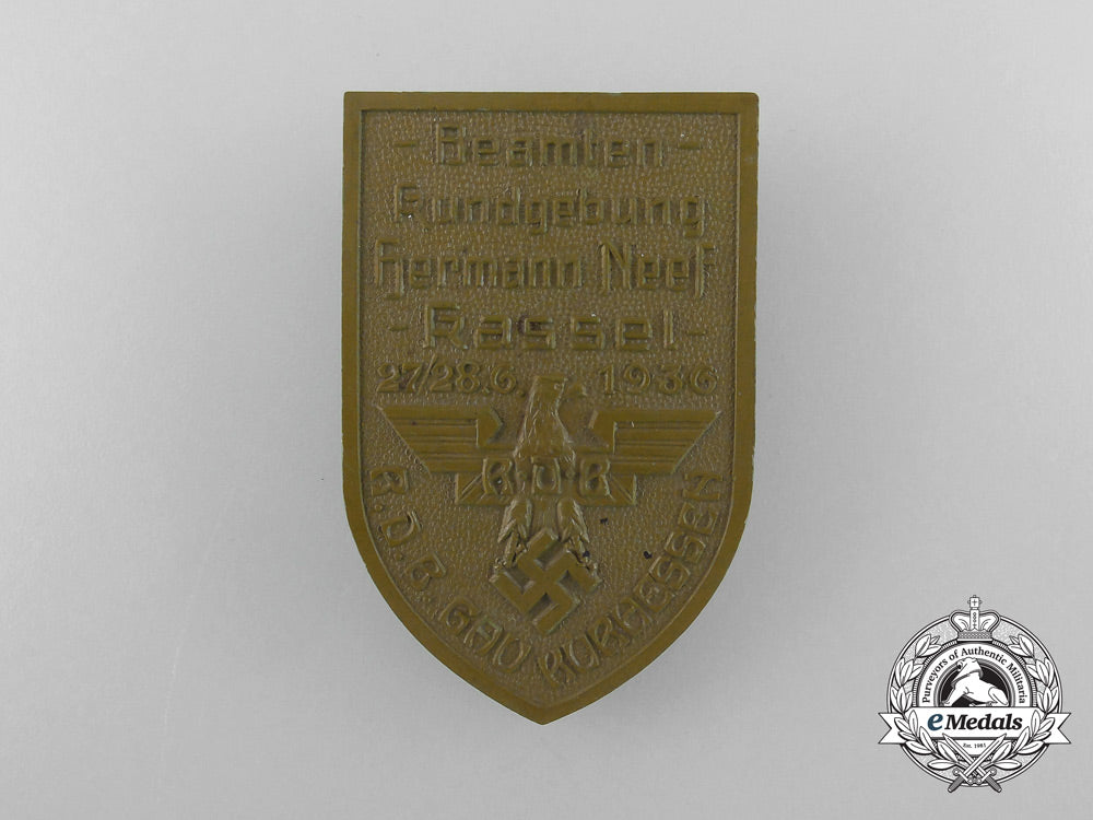 Germany, Third Reich. A 1936 Rdb Federation Of German Civil Servants R ...