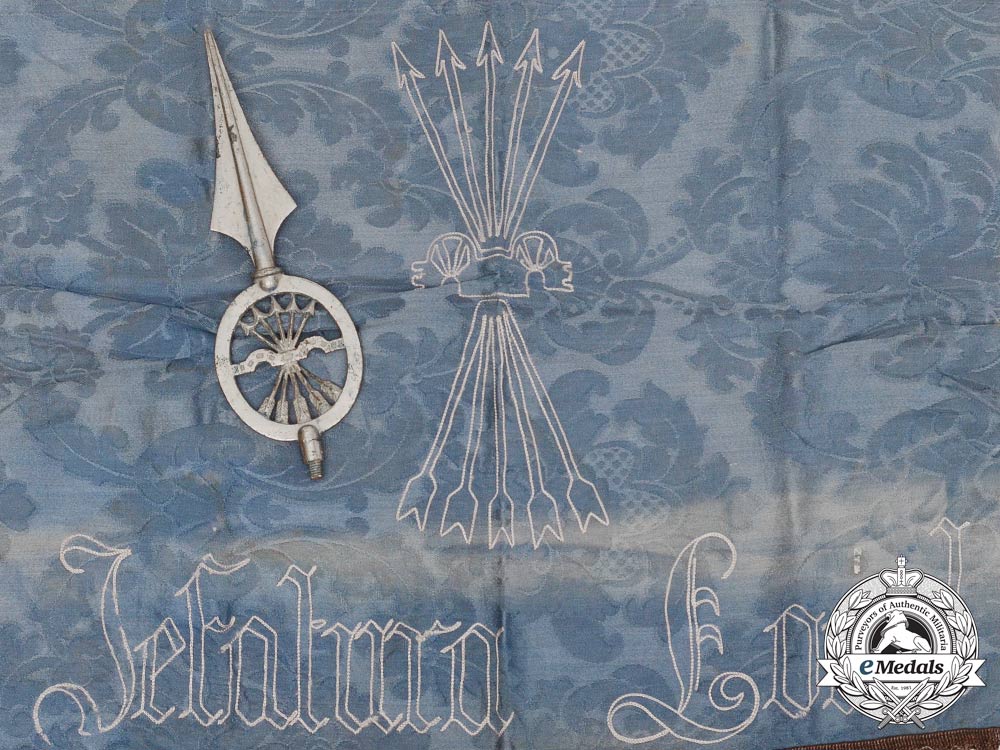 Spain, Fascist State. A Civil War Falange Local Headquarters Banner Wi ...