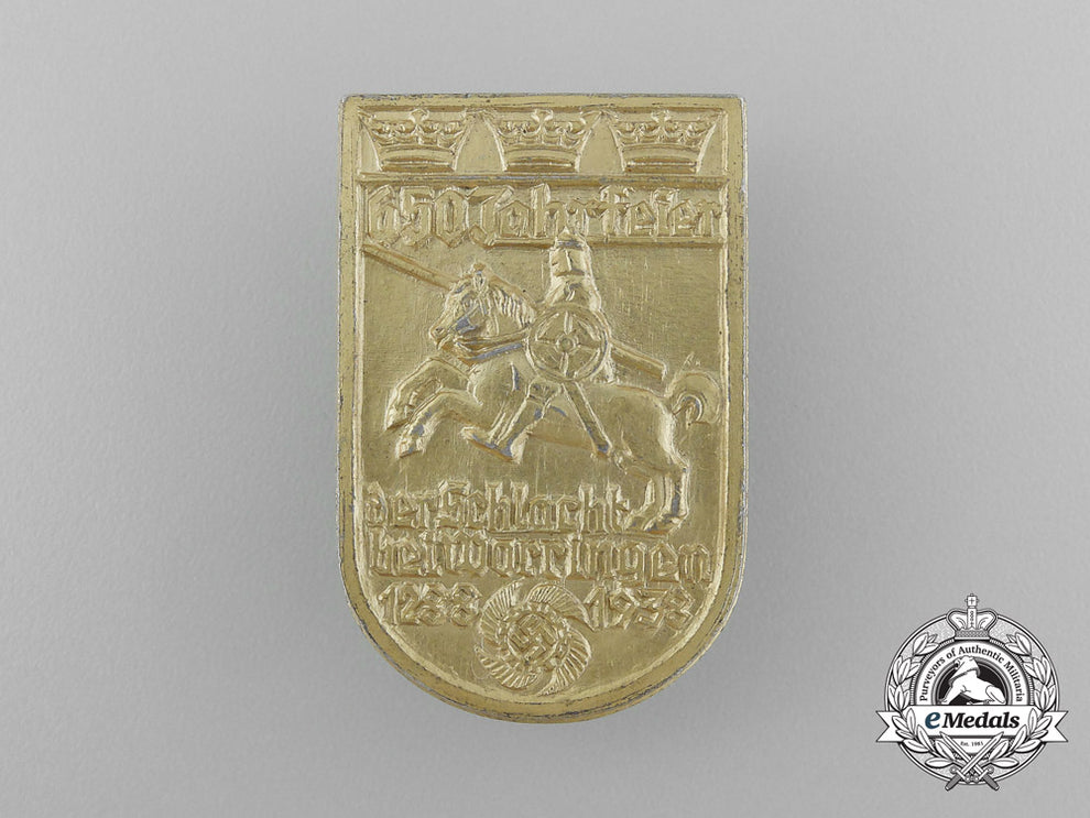A 1938 Kdf 650Th Anniversary Of The Battle At Worringen Badge – eMedals