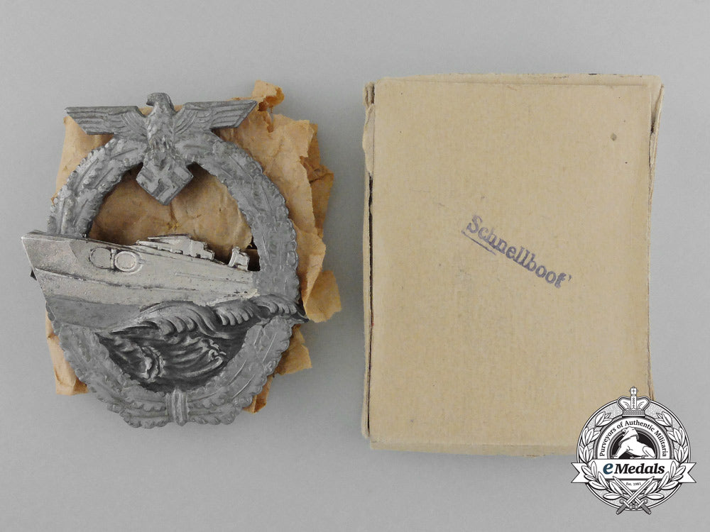 A Second Pattern Kriegsmarine E-Boat Badge By Schwerin In Its Original ...