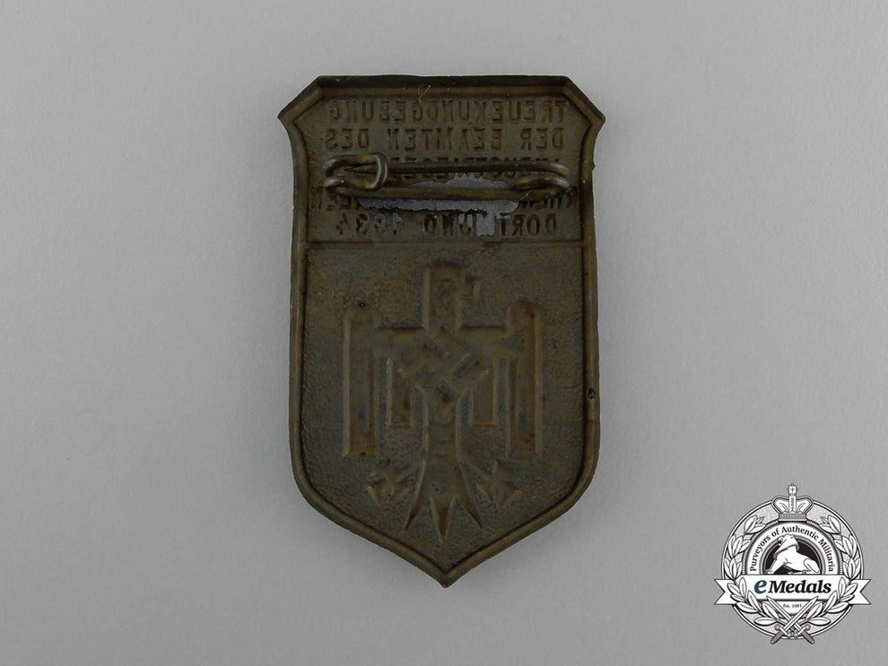 A 1934 Oath Of Allegiance Ceremony For Civil Servants Of Rheinland-Wes ...