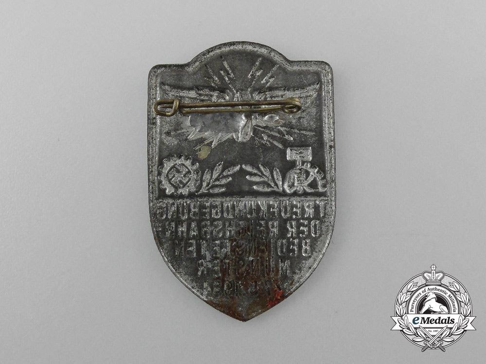 A 1934 Munich Oath Of Allegiance Of Reichsbahn Employees Badge – eMedals