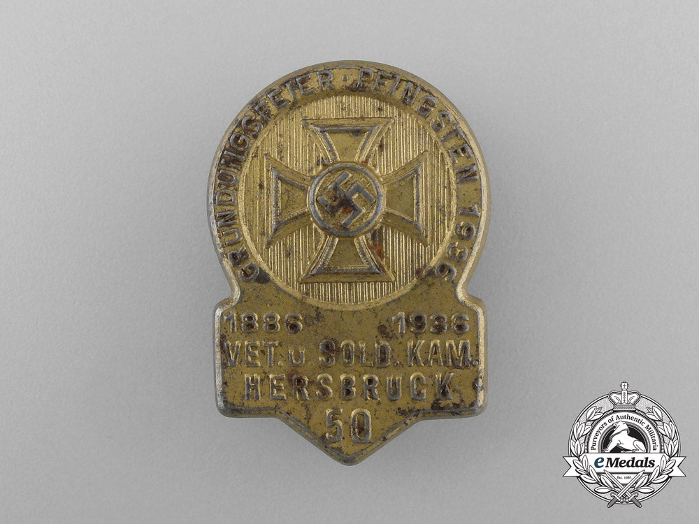 A Founding Ceremony Of The “Veteran And Soldiers Society” Badge – eMedals