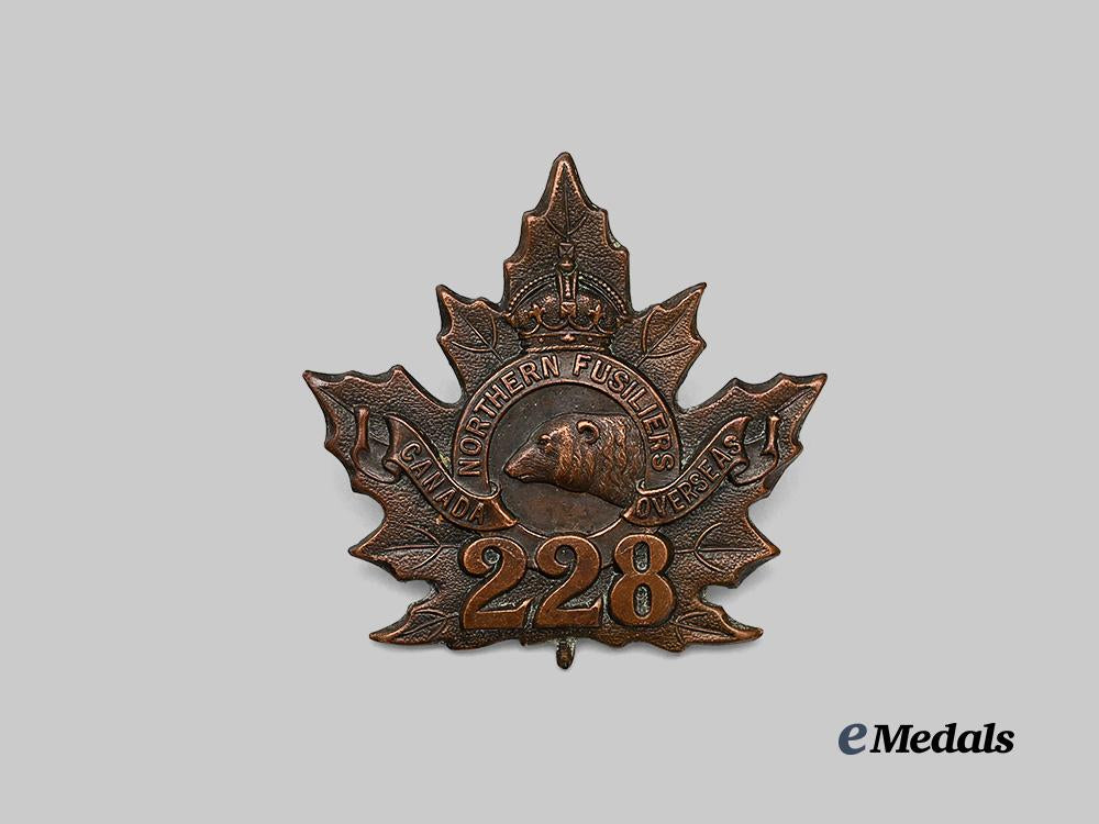 Canada, CEF. A 228th Infantry Battalion Cap Badge – eMedals