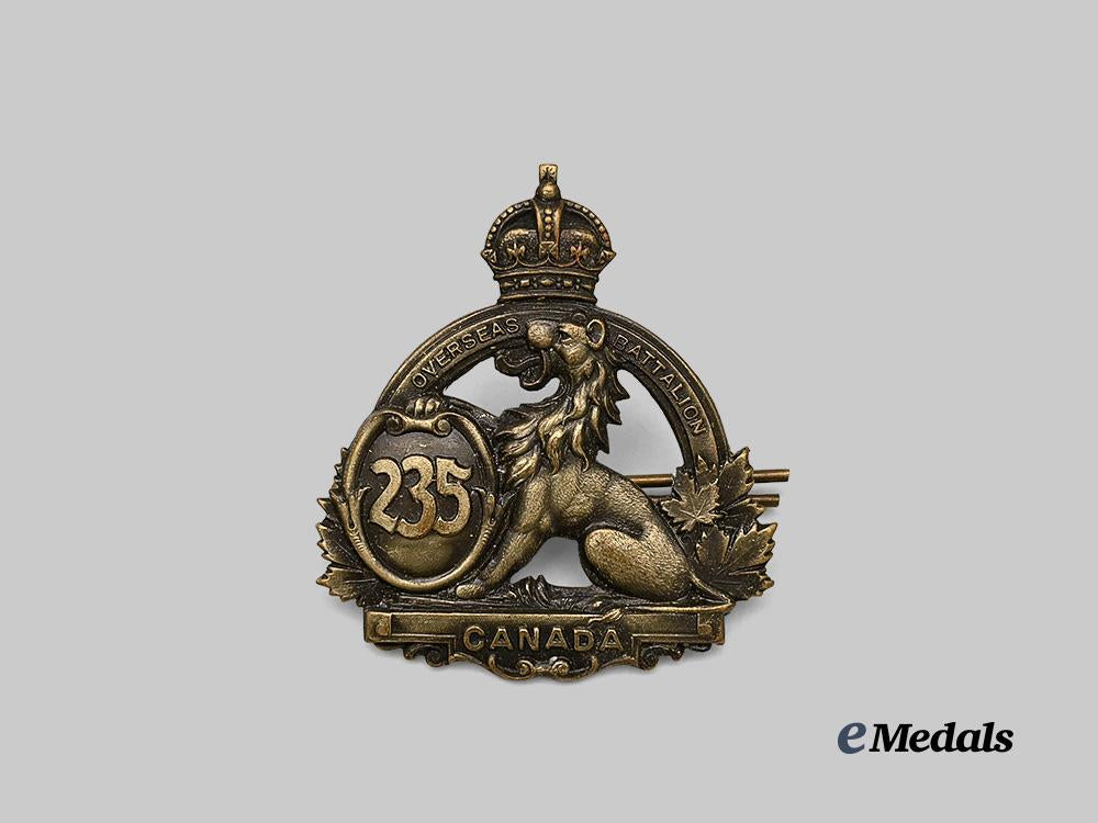 Canada, CEF. A 235th Infantry Battalion Cap Badge – eMedals