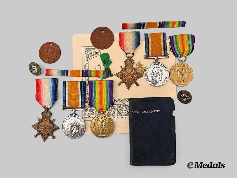 Canada, CEF. A First War Group to Brothers Orville and Denton Palmer ...