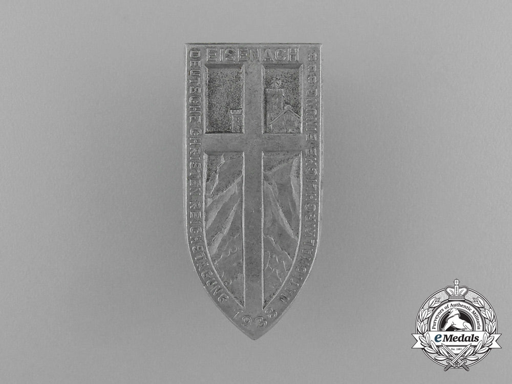 A 1938 German National Christian Reichstagung Badge By Kühr Und Langer ...