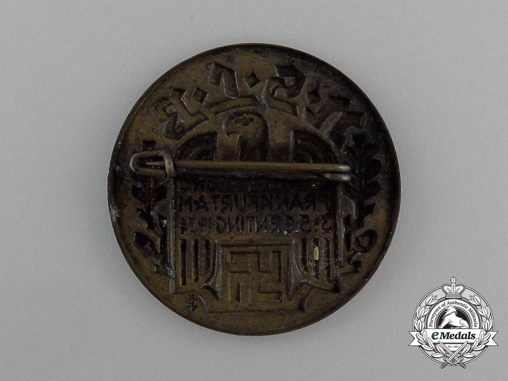 A 1934 Nslb Frankfurt Reichstagung Badge – eMedals