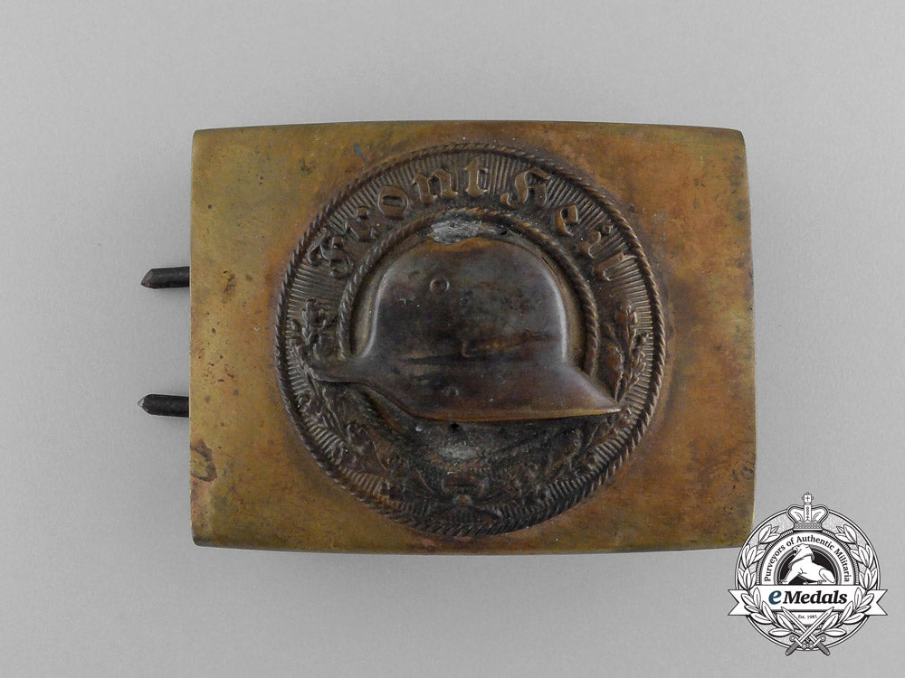 Germany, Weimar Republic. A Stahlhelm Front Heil Belt Buckle – eMedals