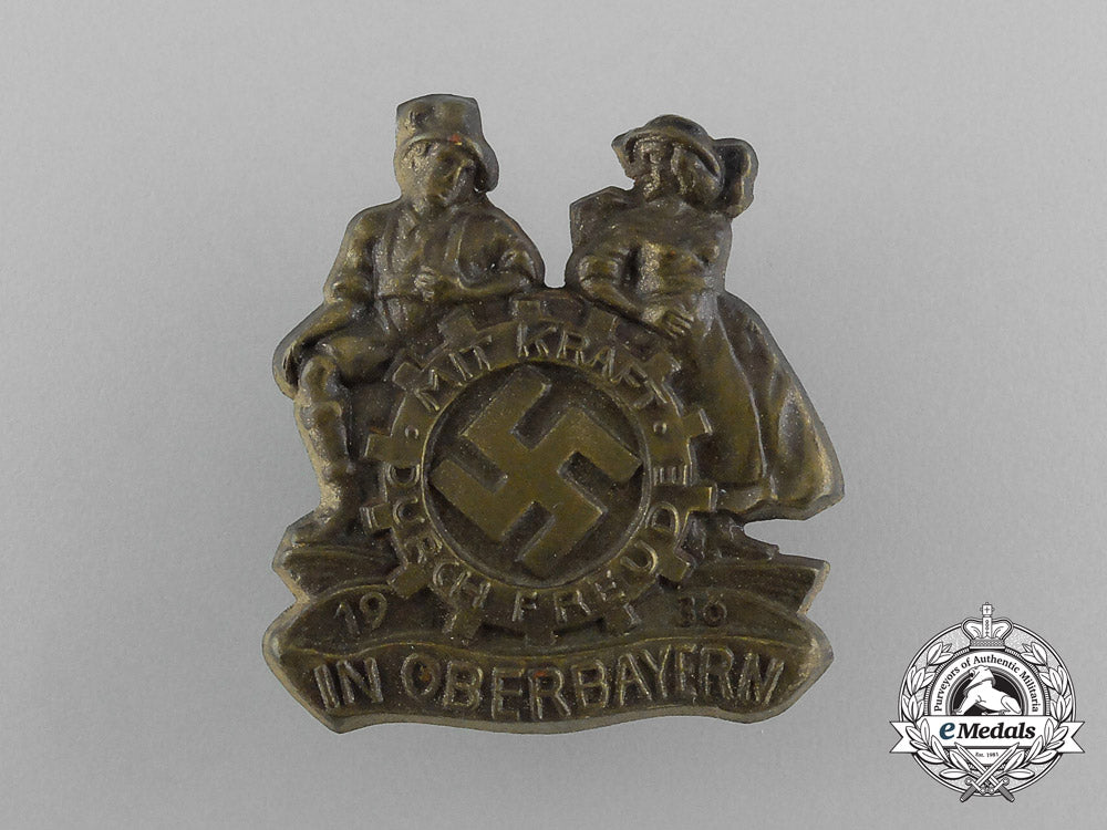 Germany, KDF. A 1936 Oberbayern Event Badge – eMedals