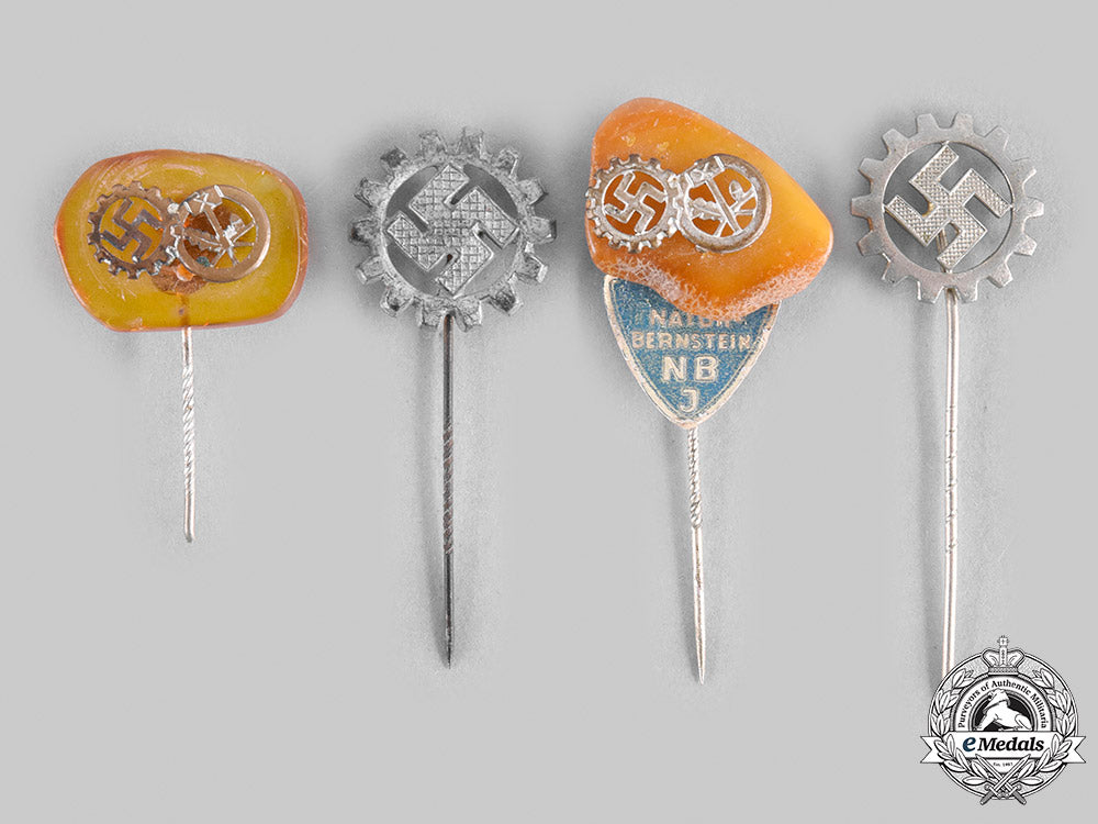 Germany, Daf. A Lot Of German Labour Front Stick Pins – eMedals