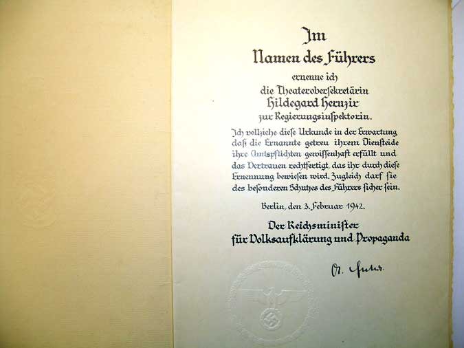 Original Signature, Joseph Goebbels – eMedals