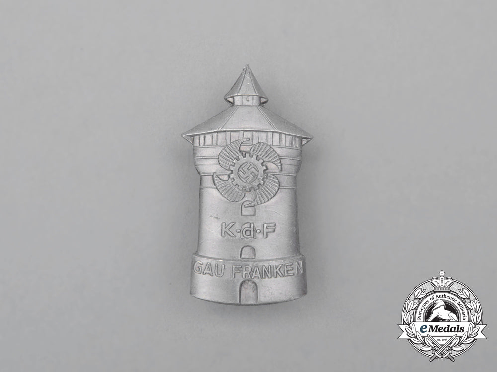 A Third Reich Period Kdf Franken Region Celebration Badge – eMedals