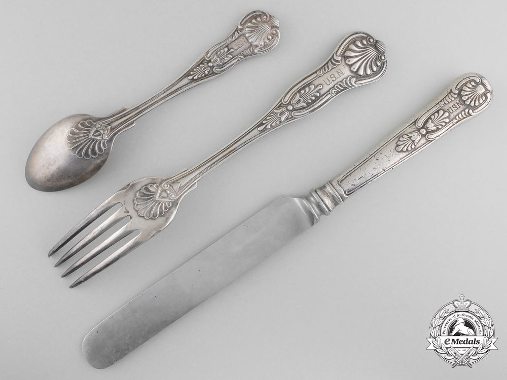 First World War Period United States Navy King's Pattern Flatware – eMedals