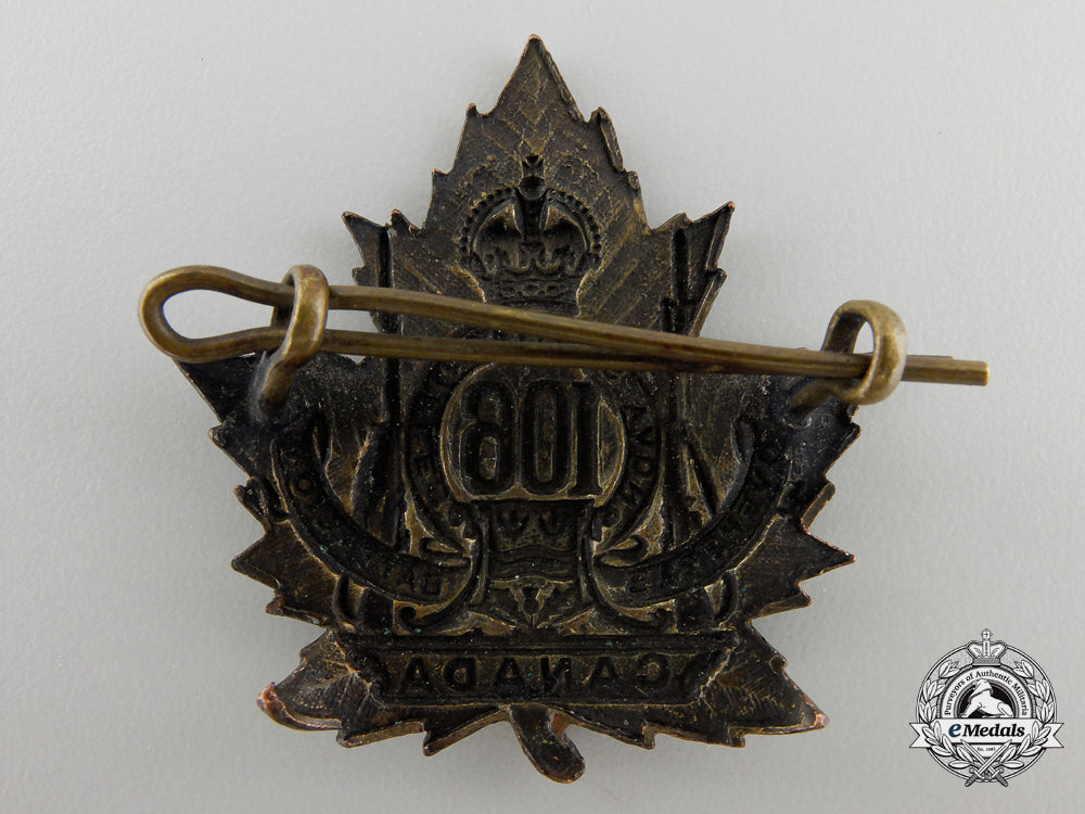 Wwi 106Th Infantry Battalion Cap Badge Cef – eMedals