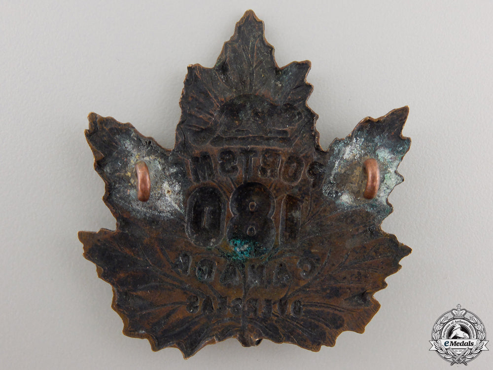 A First War 180Th Infantry Battalion Cap Badge Cef – eMedals