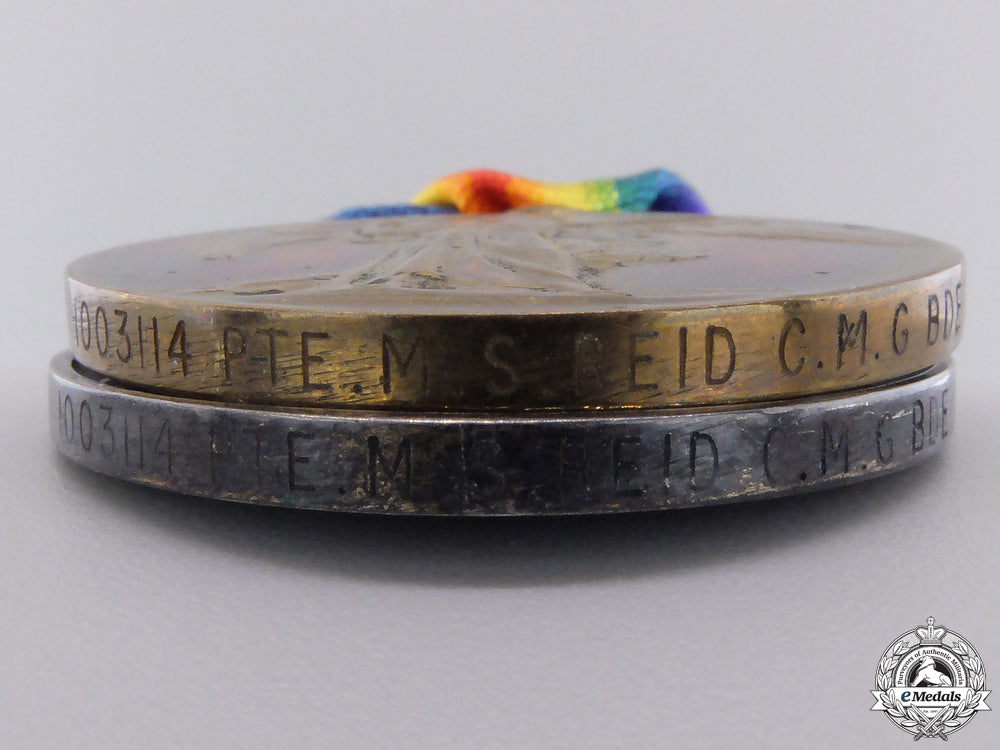 Canada. A First War Medal Pair To The Canadian Machine Gun Brigade ...