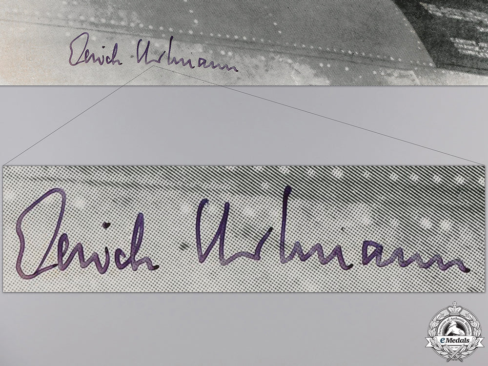 A Post War Signed Photograph Of Knight's Cross Recipient – eMedals