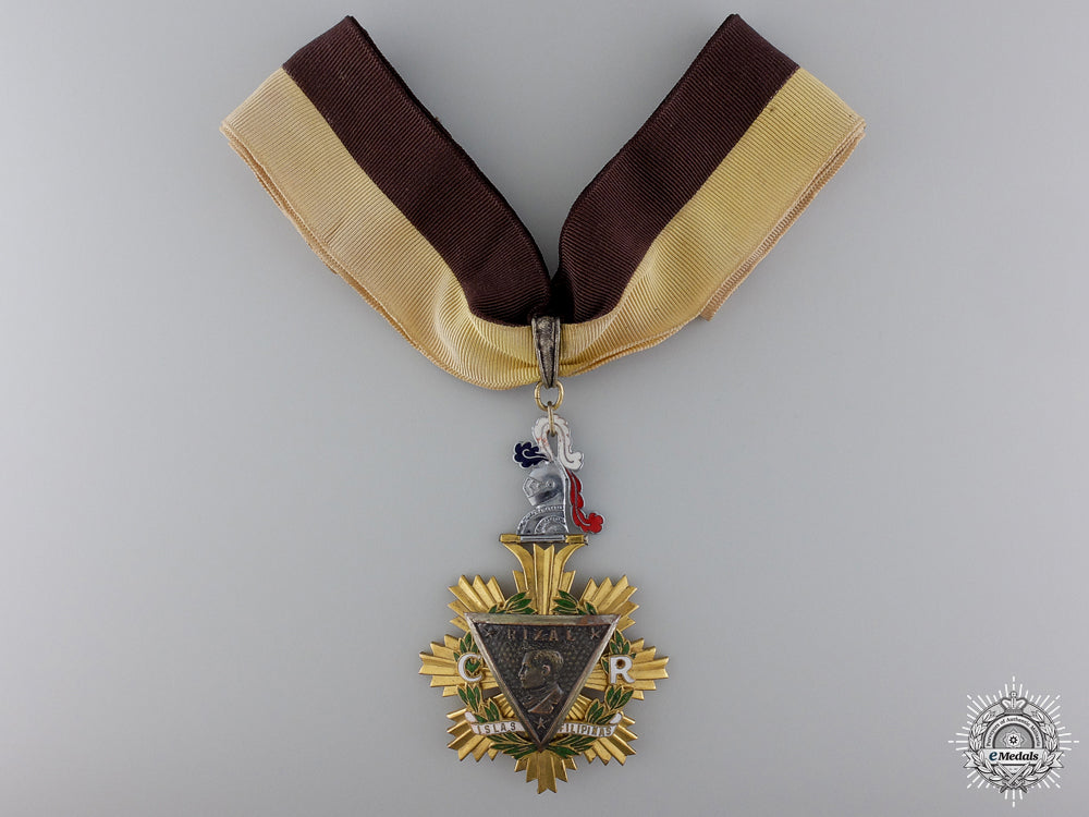 Philippines, Republic. An Order Of The Knights Of Rizal, Commander, By ...