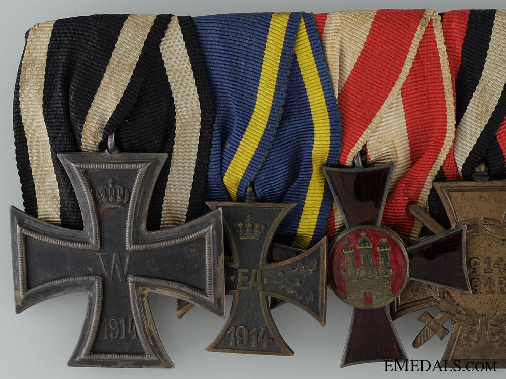 A Medal Bar And Red Cross Award Attributed To Karl Fiehler – eMedals
