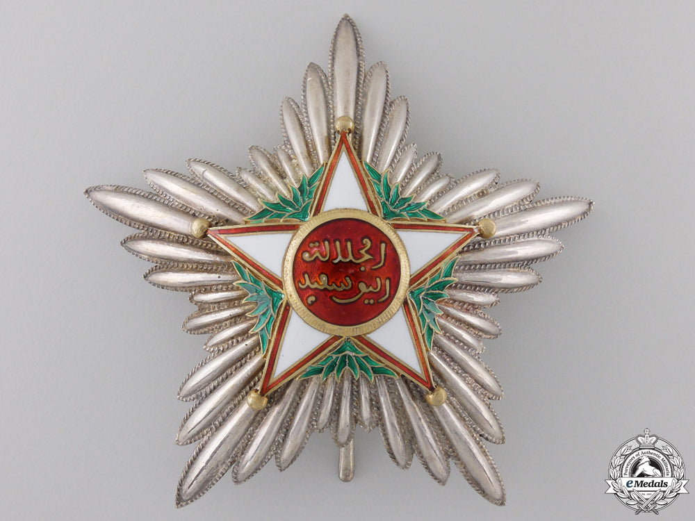 A Moroccan Order Of Ouissam Alaouite; Grand Cross Set – eMedals
